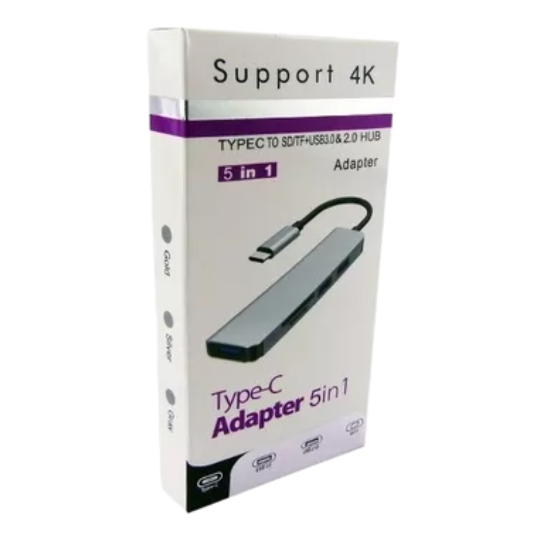 Adaptador Hub Multipuerto USB-C 5 en 1 - Telefonbell
